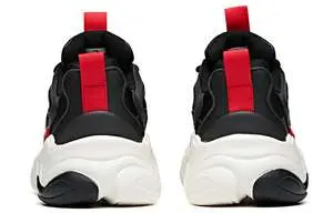 ANTA Grand Slam Lace-up High-top Sneakers - Black/white/red