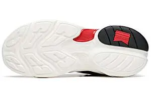 ANTA Grand Slam Lace-up High-top Sneakers - Black/white/red