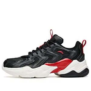 ANTA Grand Slam Lace-up High-top Sneakers - Black/white/red
