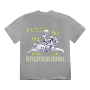 TRAVIS SCOTT Cactus Jack X Neighborhood Carousel T-shirt - Grey