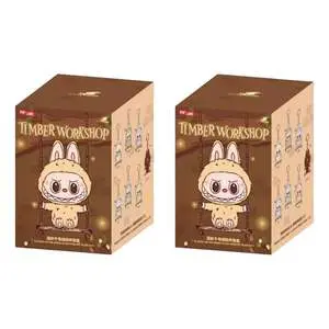 POP MART Labubu The Monsters Timber Workshop Playing On The Swing Pendant Blind Box - Multi-color