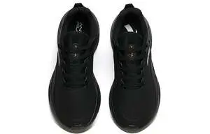 ANTA Leather Running Series Sneakers - Black/white
