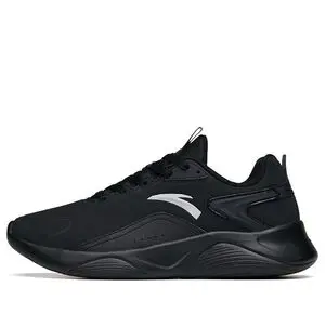 ANTA Leather Running Series Sneakers - Black/white
