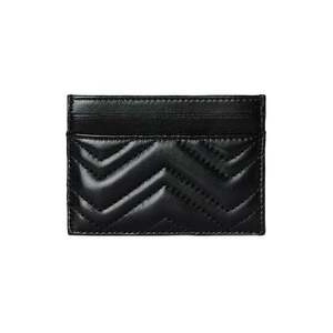 Gucci 26 Gg Marmont Card Holder Wallet - Black