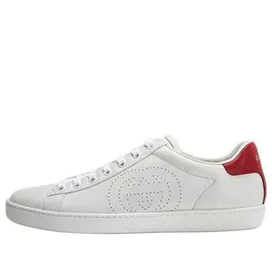 Gucci Ace Interlocking G Sneakers - White/red