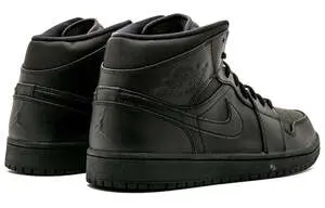 JORDAN 1 Mid White - Black