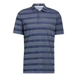 Adidas Ss22 Stripe Printing Short Sleeve Blue Polo Shirt - Default Color