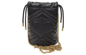 Gucci Gg Marmont Mini Bucket Bag - Black