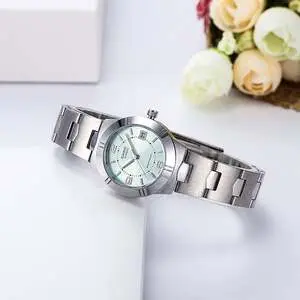 Casio Quartz Analog Watch With Stainless Steel Band - Green