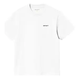 Carhartt Work In Progress Script Embroidery Short Sleeve T-shirt - White