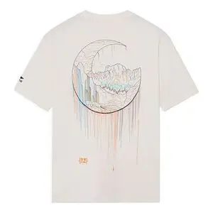LI-NING Ss22 Logo Printing Loose Round Neck Short Sleeve Couple Style - White