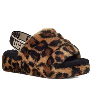 UGG Fluff Yeah Leopard Slides