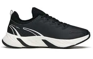 ANTA Run Collection Fleeced Sneakers - Black/white