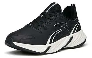 ANTA Run Collection Fleeced Sneakers - Black/white