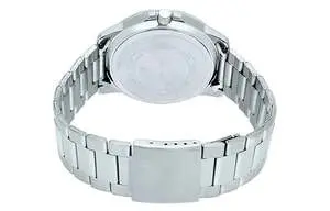 Casio Stainless Steel Strap Analog Watch - Silverblack