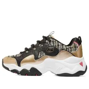 Sketchers D'lites 3.0 "black Gold" Sneakers - Black/gold