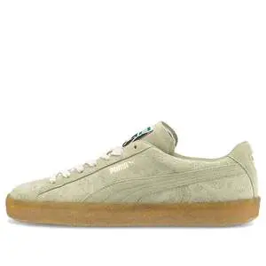PUMA Suede Crepe Embroidered Sneakers - Green/brown