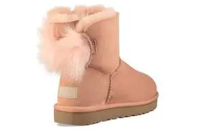 UGG Fluff Bow Mini Boots