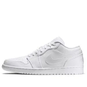 JORDAN 1 Retro Low Sneakers - White/metallic Silver