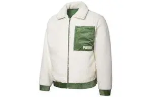 PUMA Cord Embroidered Logo Reversible Corduroy Jacket