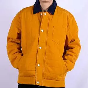 CONVERSE Quilted Utility Jacket With Corduroy Collar