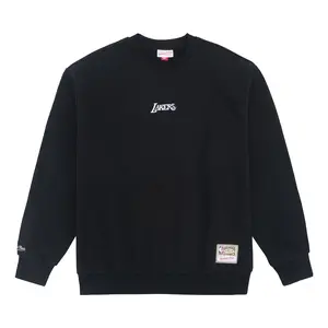 Mitchell & Ness X Nba La Lakers Sweatshirt 'black - Black/white