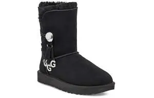 UGG Bailey Button Charm Metallic Alphabet Boot