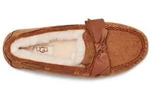UGG Dakota Leather Bow Moccasins