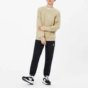 NEW BALANCE Logo Printing Round Neck Long Sleeve - Khaki