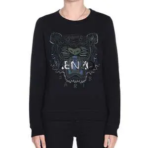 Kenzo Cotton Tiger Head Long Sleeve Pullover