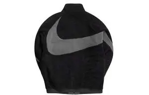 Nike Stand Collar Fleece Reversible Jacket - Black