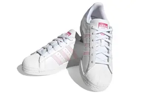 Adidas Originals Superstar Sneakers - White/pink/blue