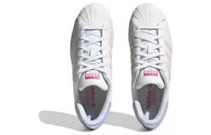 Adidas Originals Superstar Sneakers - White/pink/blue