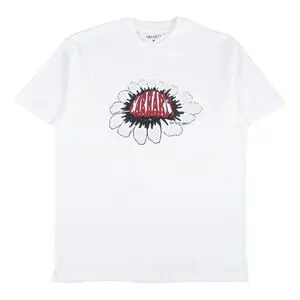 Carhartt Work In Progress Pixel Flower Short Sleeve T-shirt - White