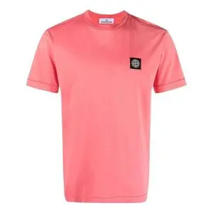 Stone Island Patch T-shirt 'fuscia - Pink