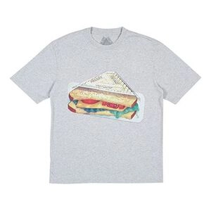 PALACE Plow Marl Triangle Pattern Short Sleeve T-shirt - Grey