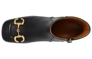 Gucci Horsebit Leather Ankle Boots