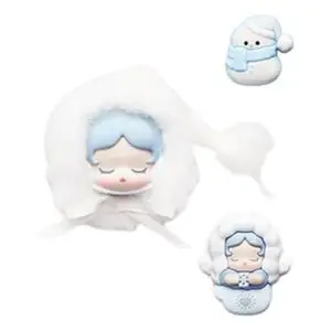 POP MART Skullpanda Fuzzy Snowman Secret Edition Decorative Charm - Multi-color