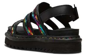 Dr. Martens Yelena Sequin Embellished Platform Sandals