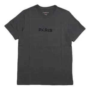JORDAN Psg Club T-shirt 'black Grey - Black/grey