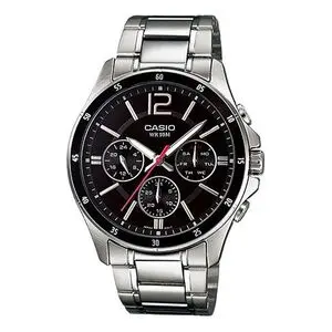 Casio Stainless Steel Quartz Analog Watch - Black