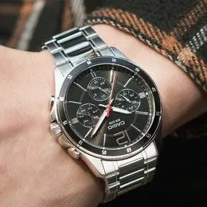 Casio Stainless Steel Quartz Analog Watch