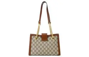 Gucci Padlock Gg Shoulder Bag - Brown