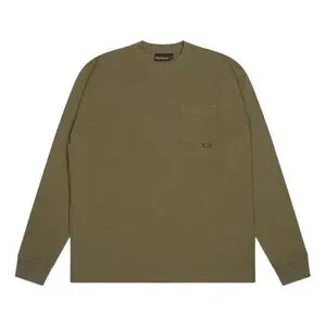 Drew House Basic Longsleeve Pocket T-shirt - Midnight Olive