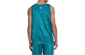Adidas Originals Embroidered Round Neck Sleeveless Vest