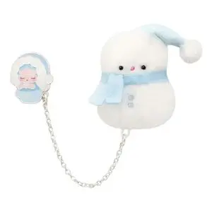 POP MART Skullpanda Fuzzy Snowman Fridge Magnet Secret Edition - Multi-color
