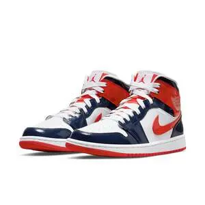JORDAN 1 Mid "champ Colors - Blue/white/orange
