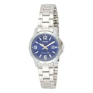 Casio Analog Quartz Watch With Stainless Steel Band - Silver