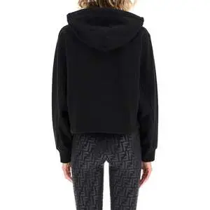 Fendi F Pattern Printing Hoodie - Black