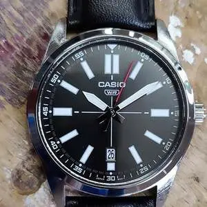 Casio Dress Pointer Display Analog Watch - Black